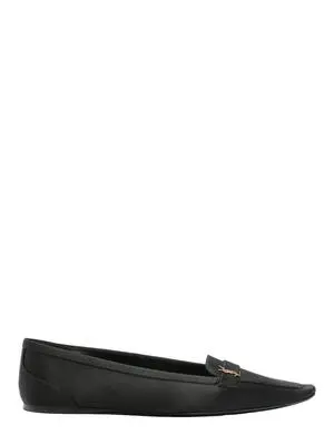 Saint Laurent Poppy Ballet Flats - Black