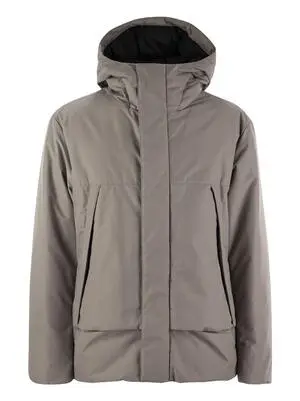 Herno 2-layer Down Jacket With Hood - Grey