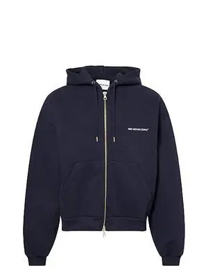 MKI MIYUKI ZOKU Relaxed-fit Cotton-blend Hoody - Navy