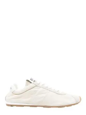 Miu Miu Plume Low Top Sneakers Beige