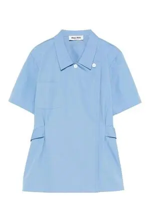 Miu Miu Canvas Shirt - Blue