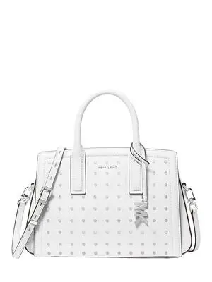 Michael Kors Laila Small Satchel Optic White