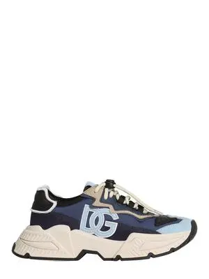 Dolce & Gabbana Daymaster Sneakers With Dg Logo - Blue