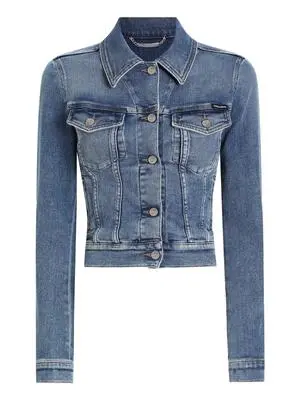 Dolce & Gabbana Cropped Denim Jacket - Multicolor