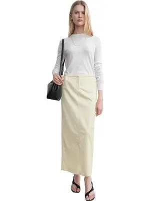 TOTEME Straight Skirt - Ecru