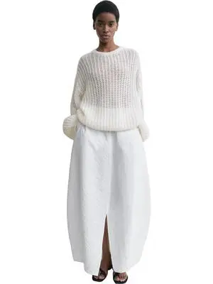 TOTEME Puffed Knit Sweater - White
