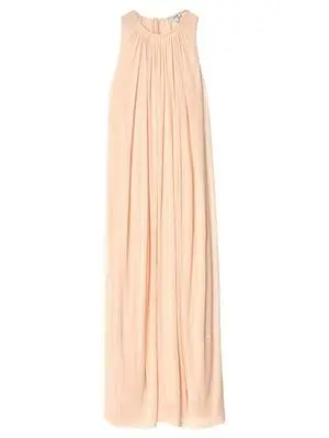 Cos Gathered Halterneck Maxi Dress - Orange