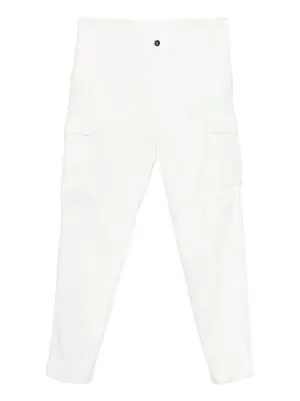 Eleventy Tapered Cargo Trousers - White