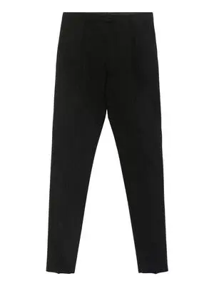 LARDINI Pinstriped Trousers - Black
