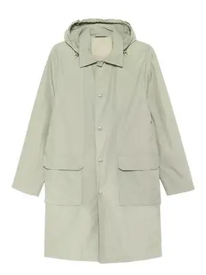 Eleventy Hooded Trench Coat - Green