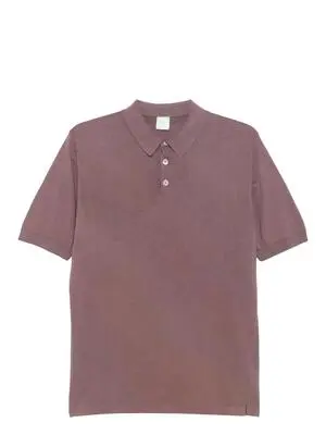 Eleventy Cotton Polo Shirt - Purple