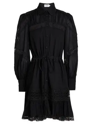 Charo Ruiz Ibiza Daniela Mini Shirt Dress - Black