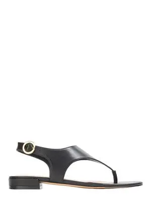 STUART WEITZMAN Santorini Leather Slingback Sandals - Black