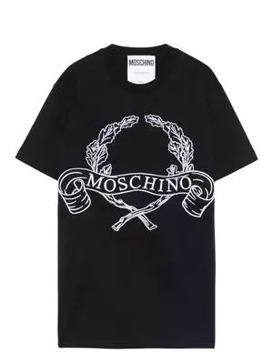 Moschino Embroidered-logo T-shirt - Black