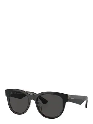 Burberry Be4432u Sunglasses - Top Black On Vintage Check