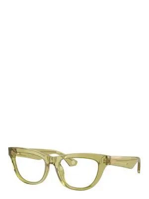 Burberry Burberry Full Rim Square Frame Eyeglasses Vert