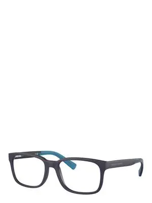 Armani Exchange Armani Exchange Full Rim Rectangle Eyeglasses Matte Blue