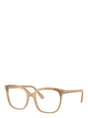 SWAROVSKI Butterfly Eyeglasses Milky Beige