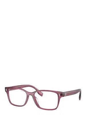 Tory Burch Rectangle Eyeglasses - Berry Transparent