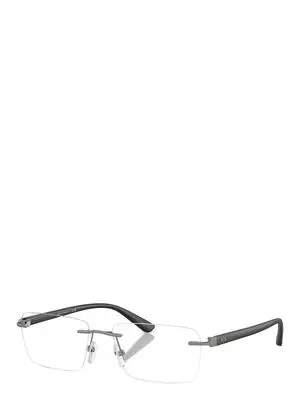 Armani Exchange Armani Exchange Rimless Eyeglasses Matte Gunmetal
