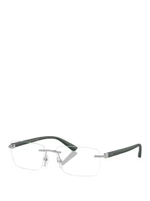 Armani Exchange Armani Exchange Rimless Eyeglasses Plateado Mate