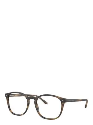 Giorgio Armani Ar7074 - Striped Matte Dark Brown