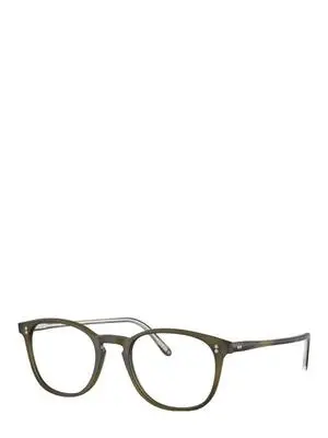 Oliver Spencer Square Eyeglasses - Semi Matte Moss Tortoise