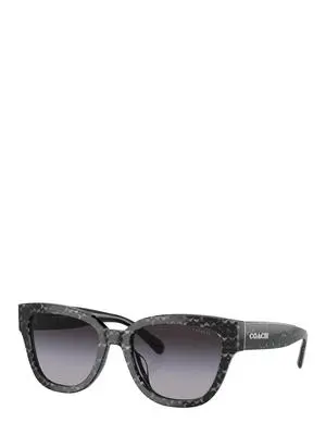 COACH Coach HC8379U Sunglasses Gris Perle Signature C