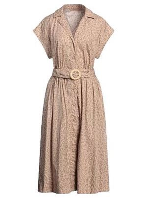 TWINSET TWINSET Printed Cotton Midi Shirt Dress With Belt