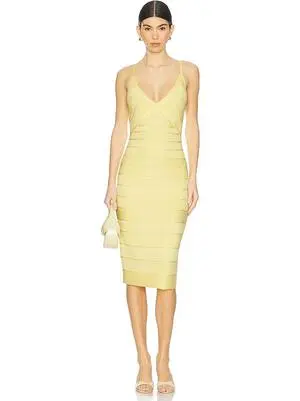 Herve Leger The Rowan Dress - Polenta