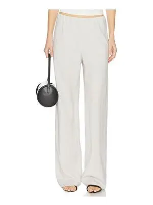 Vince High-Waist Bias Pant Salt Glass