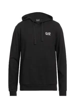 EA7 EA7 Cotton-Elastane Fleece Sweatshirt Black