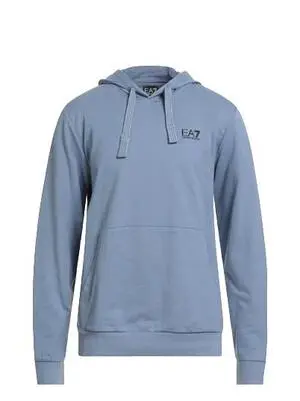 EA7 Sweatshirt With Hooded Collar - Blue