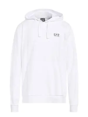 EA7 Long Sleeve Hooded Sweatshirt - White