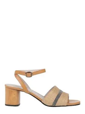 Fabiana Filippi Ankle Strap Sandals - Beige