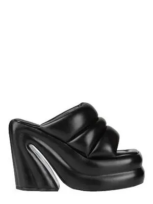 Proenza Schouler Leather Slide Sandals - Black
