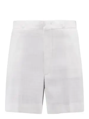 Tagliatore TAGLIATORE Viscose Blend Shorts Bianco