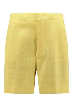Tagliatore TAGLIATORE Elle Viscose Blend Shorts Giallo