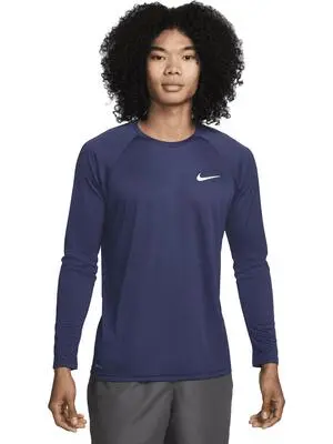 Nike Dri-fit Uv Long Sleeve Hydroguard Essential Top - Blue