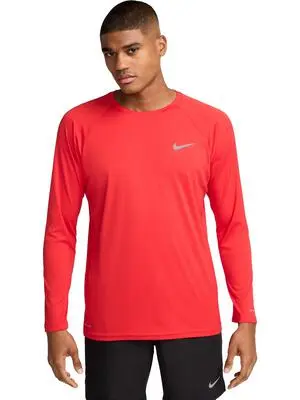 Nike Hydroguard Essential Dri-fit Uv Long Sleeve Top - Red