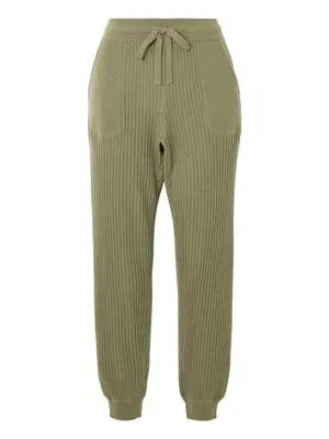 ERES Moelleux Wool And Cashmere-blend Track Pants - Green