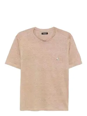 Stefano Ricci Linen T-shirt - Neutrals