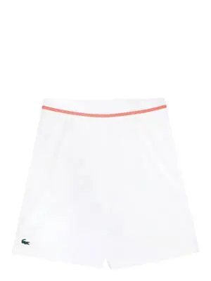 Lacoste Logo-patch Shorts - White