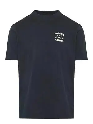 EMPORIO ARMANI Logo-embroidered T-shirt