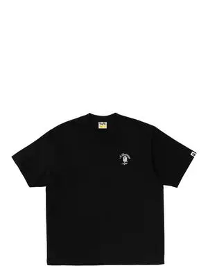 A BATHING APE Logo-embroidered T-shirt - Black