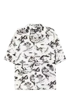 FIVE CM Graphic-print Shirt - White