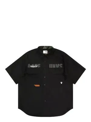 AAPE BY *A BATHING APE Logo-print Shirt - Black