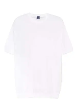 Fedeli Fine-knit T-shirt - White