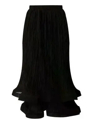 Erdem Pleated Midi Skirt - Black