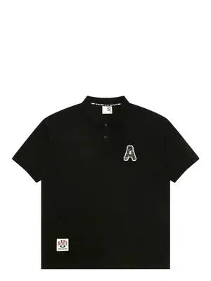 AAPE BY *A BATHING APE Cotton Polo Shirt - Black